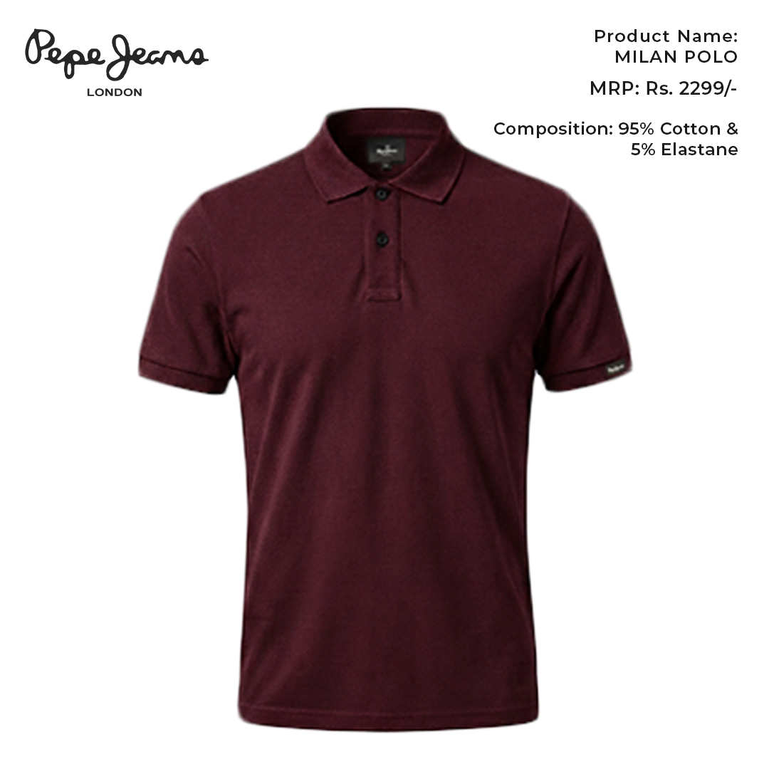 Pepe Jeans Milan Polo - Wine – House of TTPL